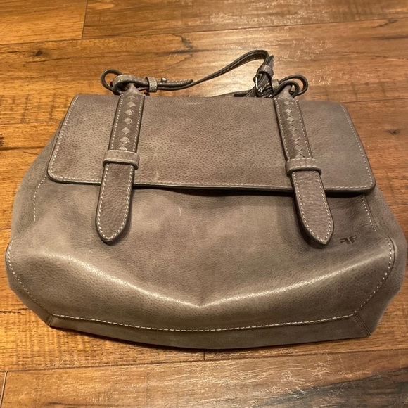 Frye | Bags | Frye Reed Flap Satchel Leather Dove Nwt | Poshmark